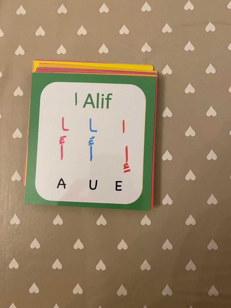 Short Vowels/ Letter Formation Posters/ Flashcard Set Alif Ba Ta, Eid ...