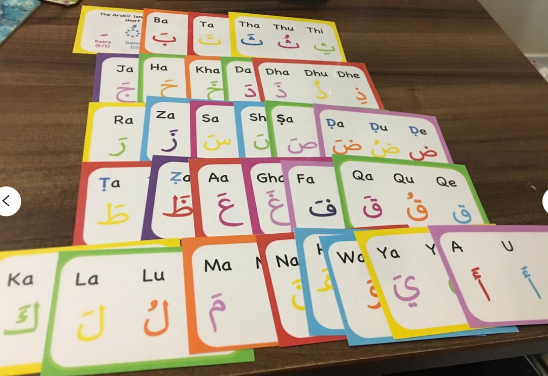 Arabic Alphabet Short Vowels Flashcards! (damma, Kasra, Fatha) Arabic ...