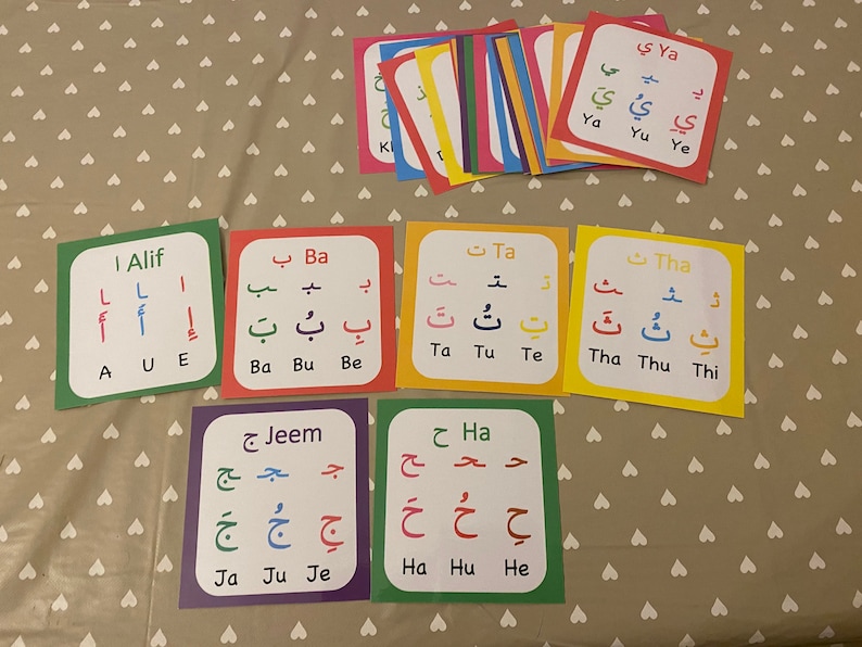 Short Vowels/ Letter Formation Posters/ Flashcard Set Alif Ba Ta, Eid ...