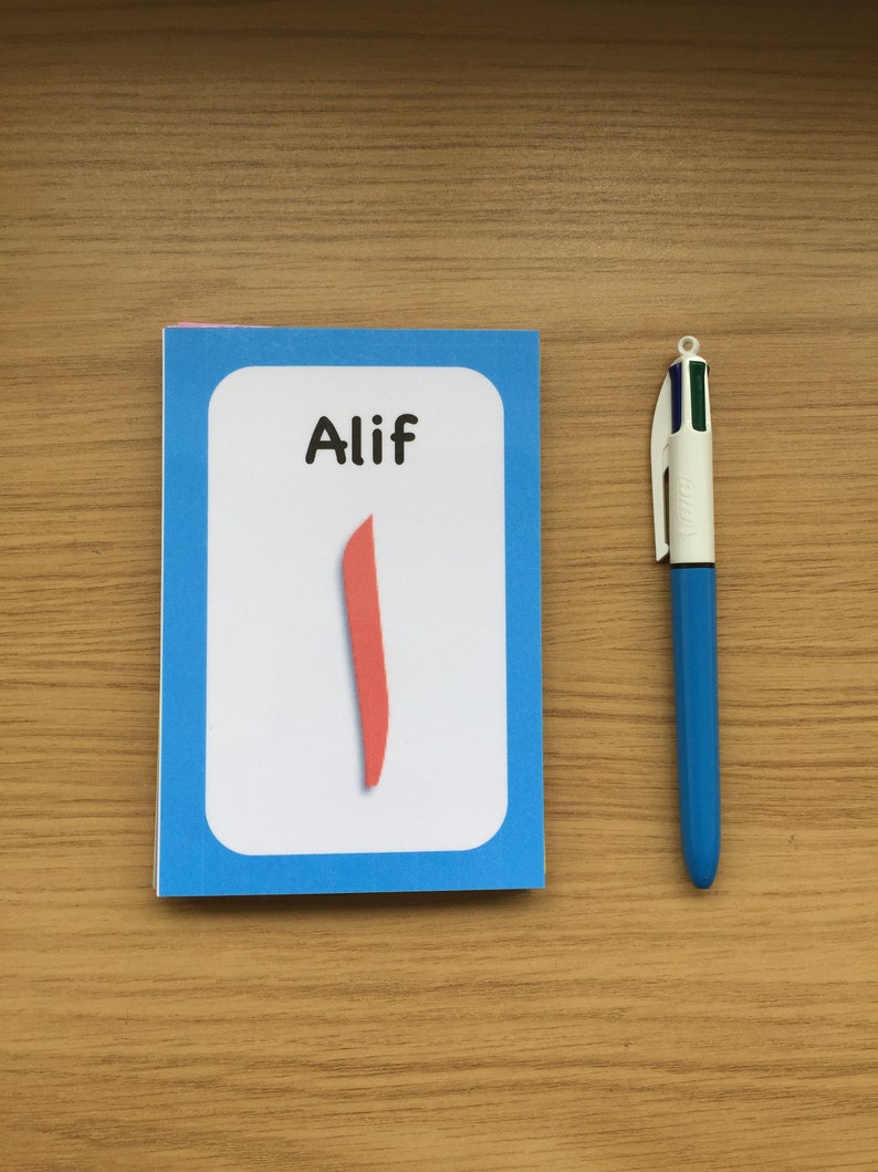 XL ARABIC Alphabet Flashcards Alif Ba Ta Eid Gift Learn - Etsy