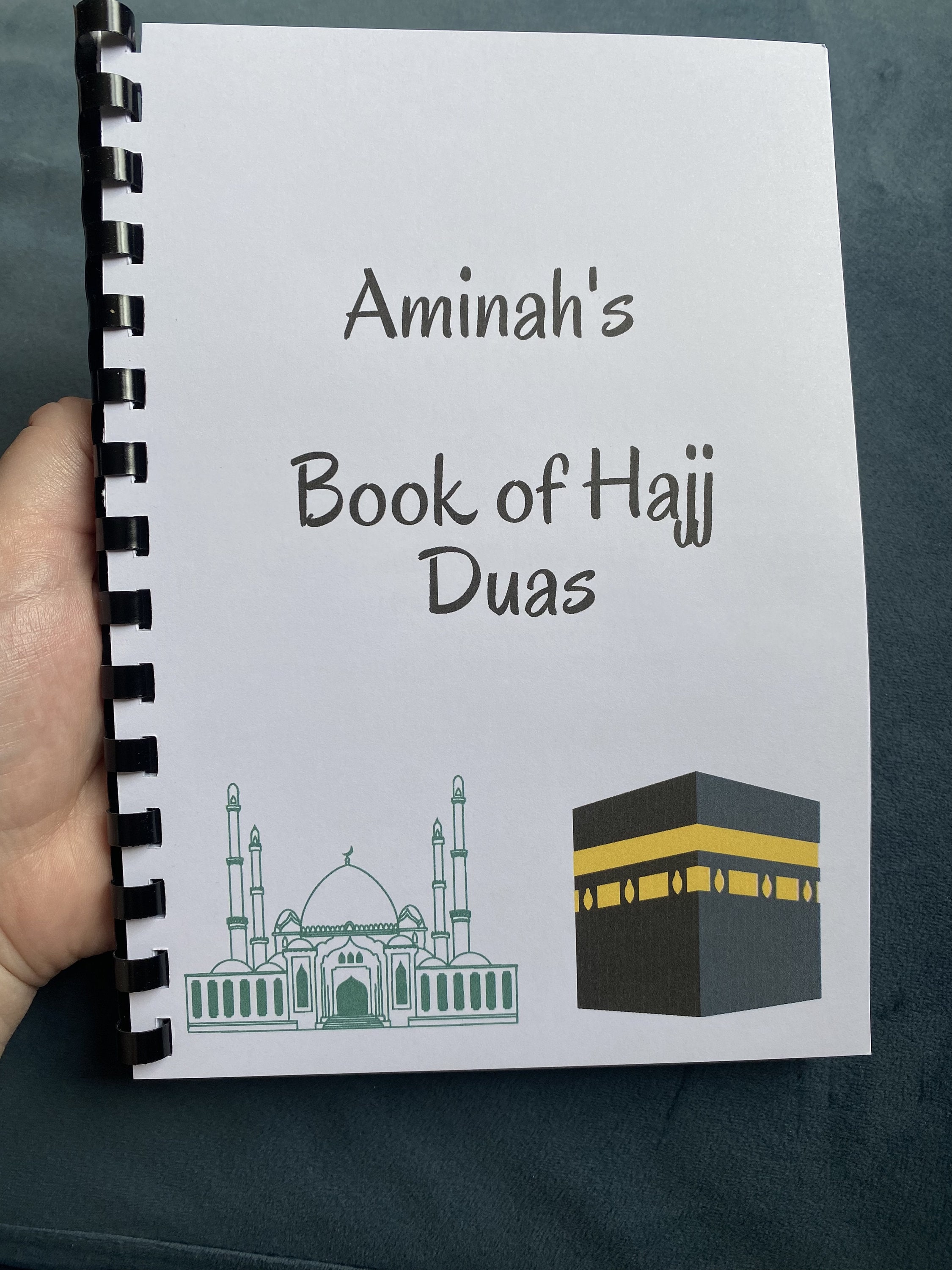 PERSONALISED A5 Book of Hajj Duas. Hajj Gift, Hajj, Pilgrimage, Duas ...