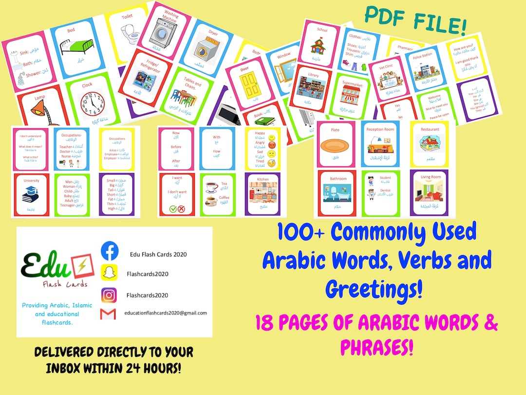 100 Commonly Used Arabic Words, Phrases, Verbs, Arabic Vocabulary ...