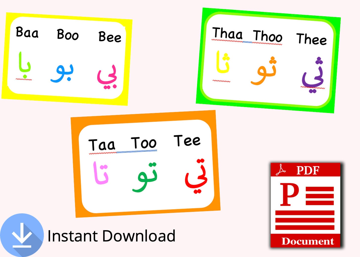 Arabic Alphabet Flash Cards Pdf