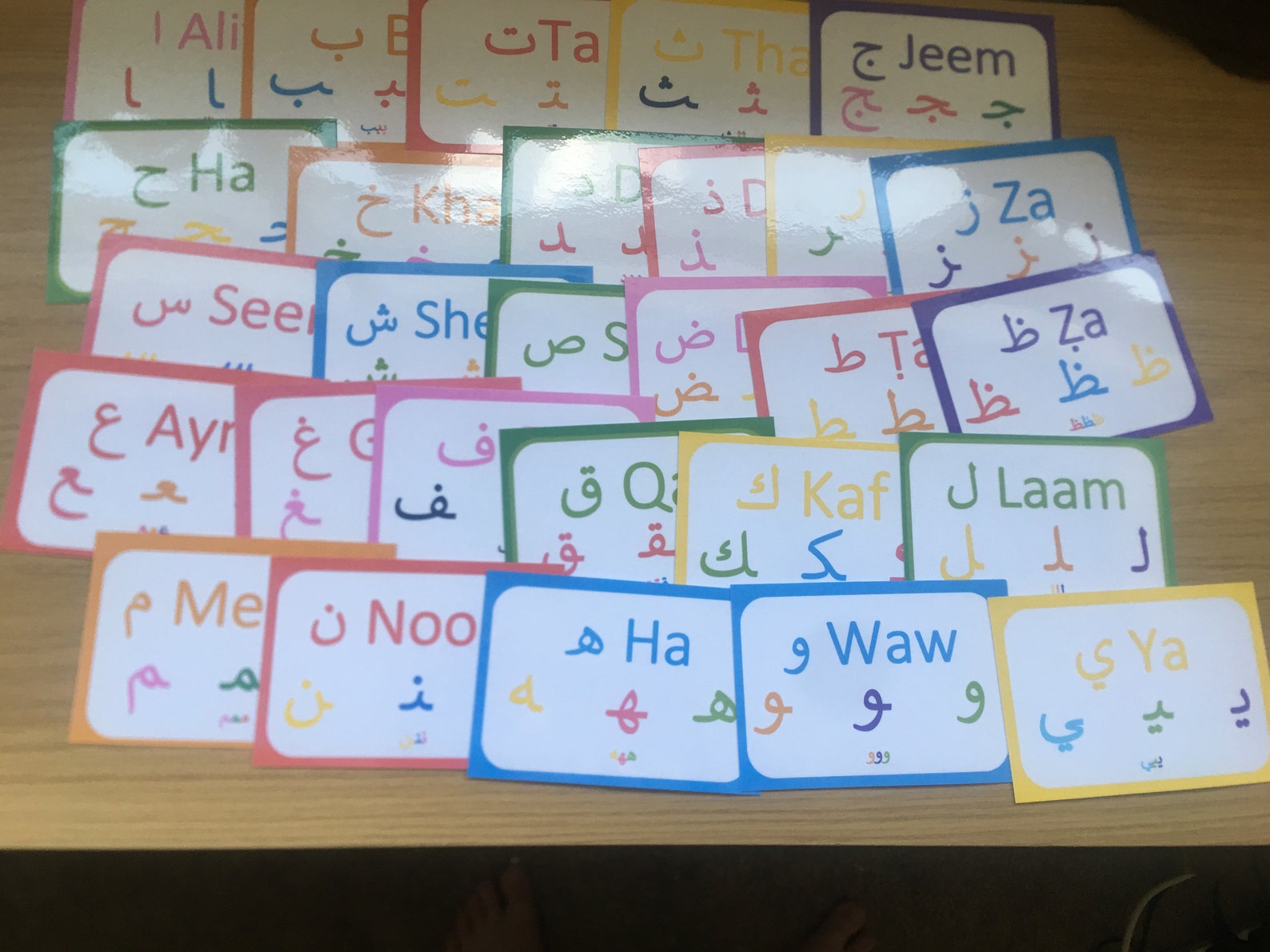 Arabic Letter Formation Flashcard Set! Beg, Mid, End of Word of Each ...