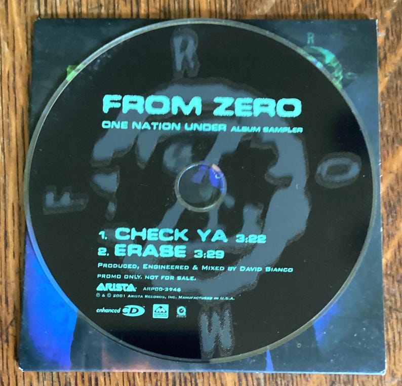 From Zero - One Nation Under - Album Sampler - CD 2001 Arista Records ...