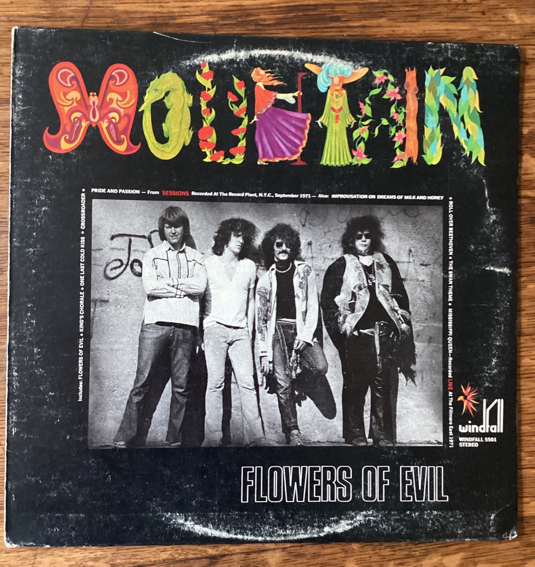 Mountain Flowers of Evil Stereo Vinyl Lp 1971 Windfall Records 5501 - Etsy