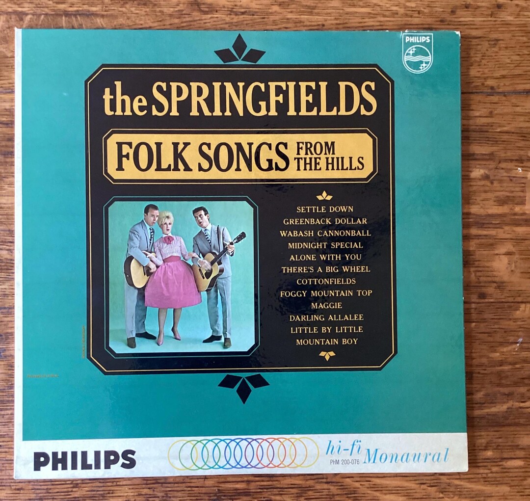 The Springfields - Folk Songs From the Hills - Mono Vinyl LP Record ...