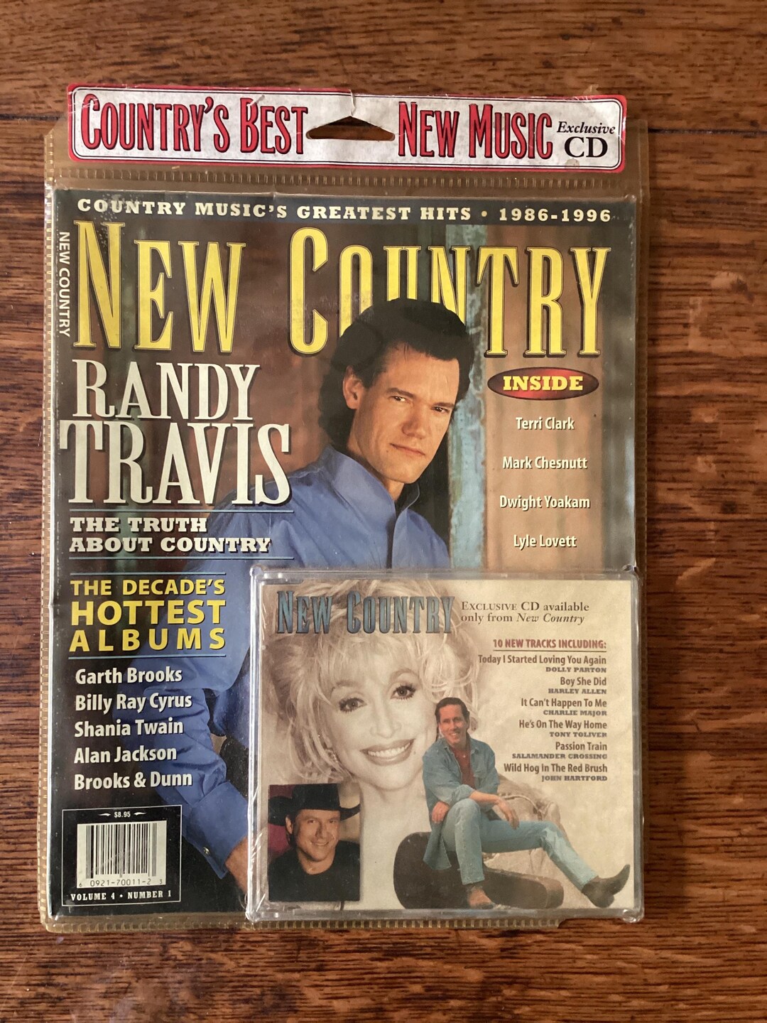 New Country Magazine Randy Travis Cover and 10 Track CD With Dolly ...