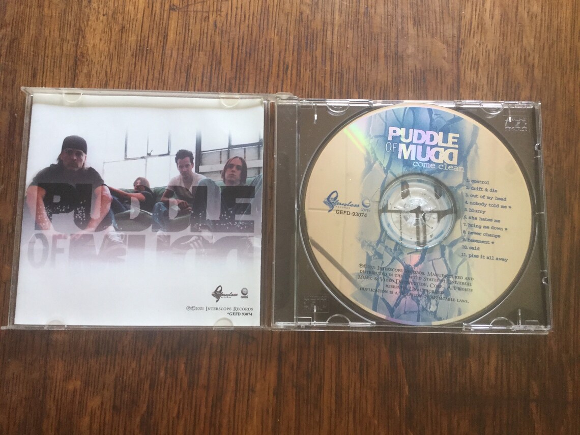 Puddle Of Mudd Come Clean CD 2001 Flawless/Geffen Records GEFD | Etsy