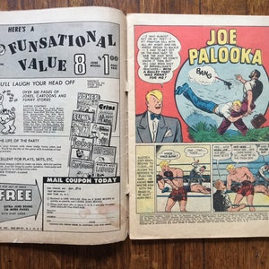 Joe Palooka Comics Vol. 2 # 15 Dec. 1947 Harvey Comics Origin of ...