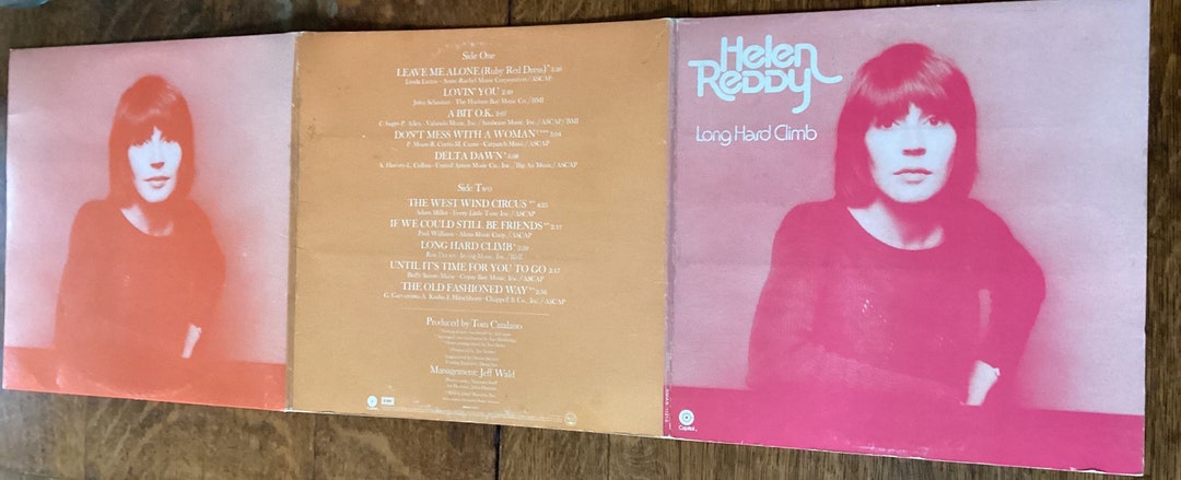 Helen Reddy Long Hard Climb Stereo Vinyl Trifold LP 1973 Capitol ...