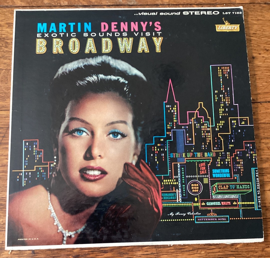 Martin Denny Exotic Sounds Visit Broadway Stereo Vinyl LP 1960 Liberty ...