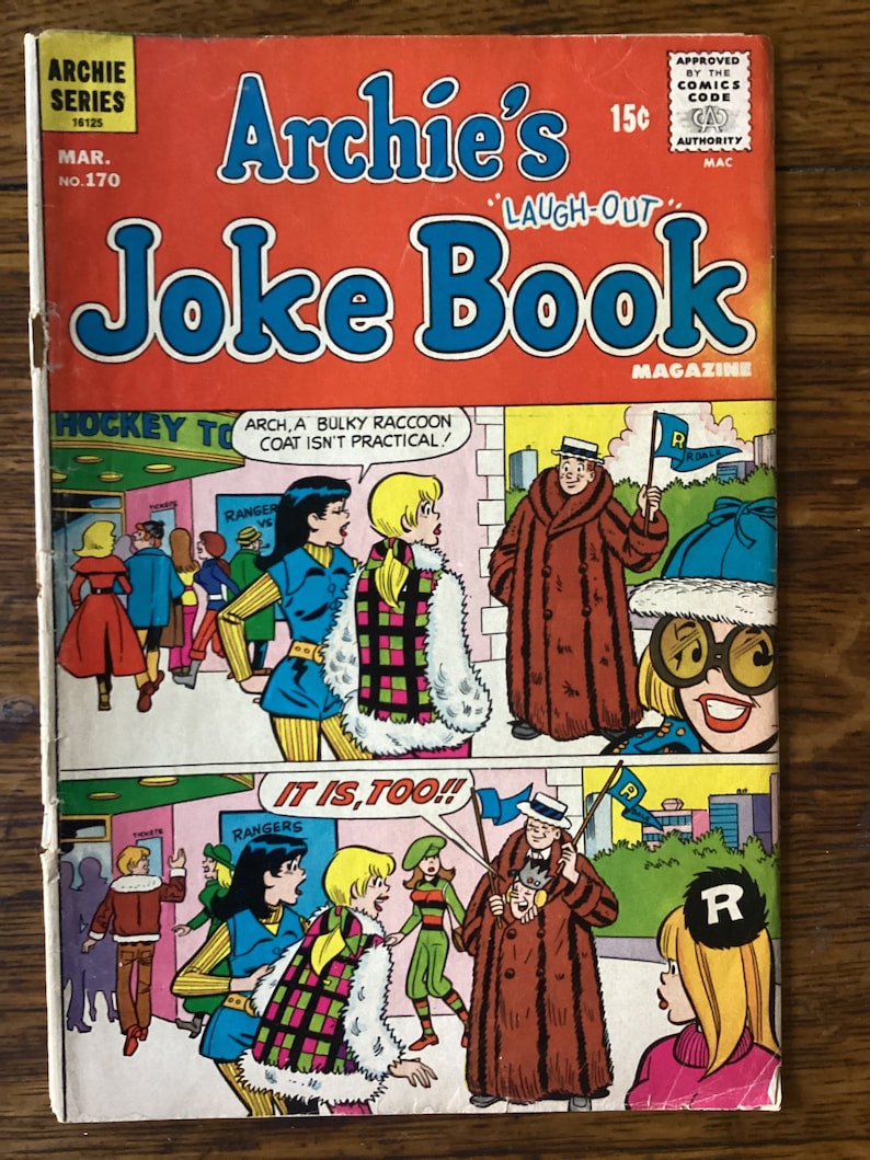 Archie’s Joke Book Magazine #170 Mar. 1972 Archie Comics - Etsy
