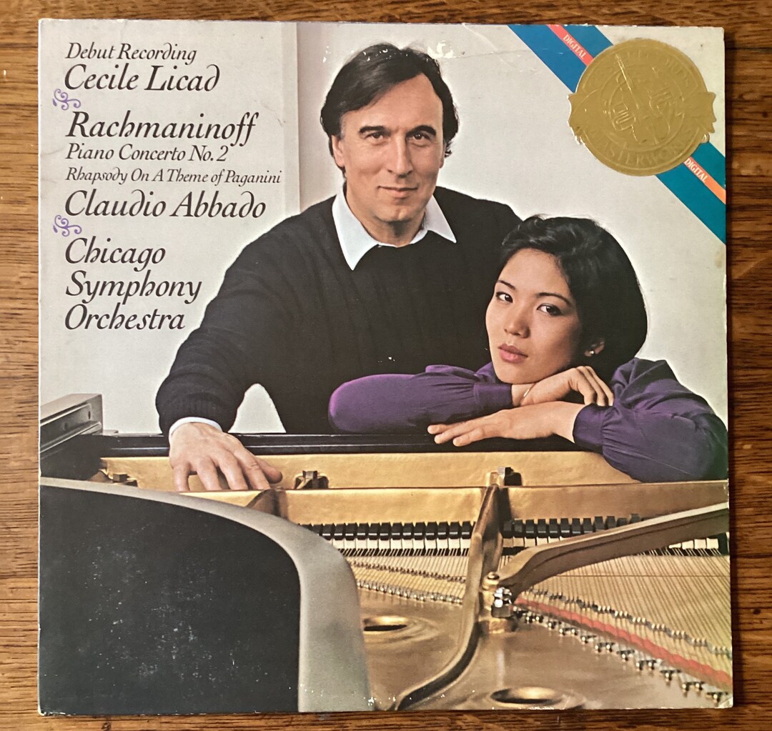 Rachmaninov Piano Conc. No. 2 Cecile Licad Chicago Sym Orch Abbado Stereo Vinyl LP 1984 CBS ...
