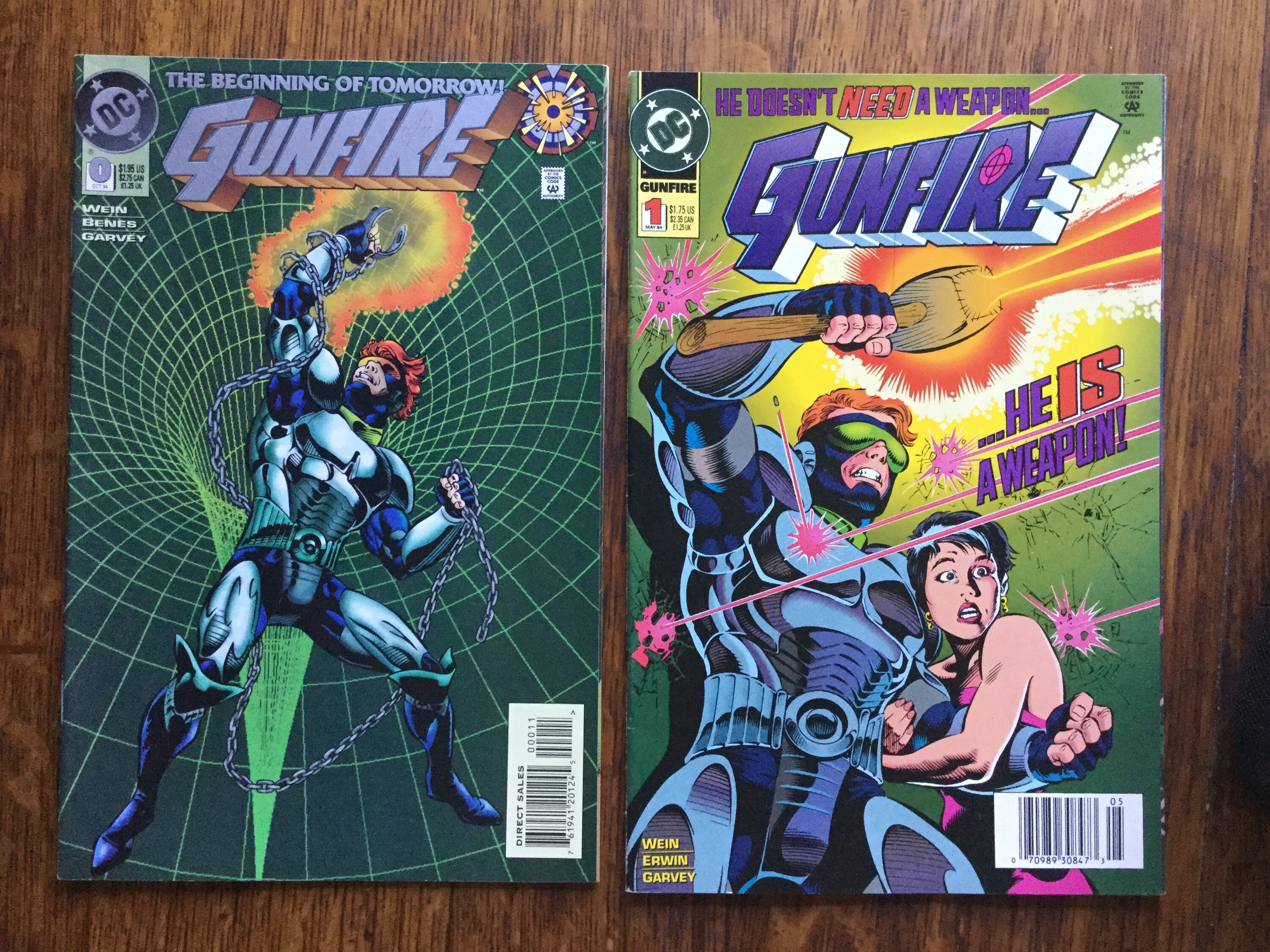Lot Gunfire 0 & 1 Oct-May 1994 DC Comics. - Etsy España