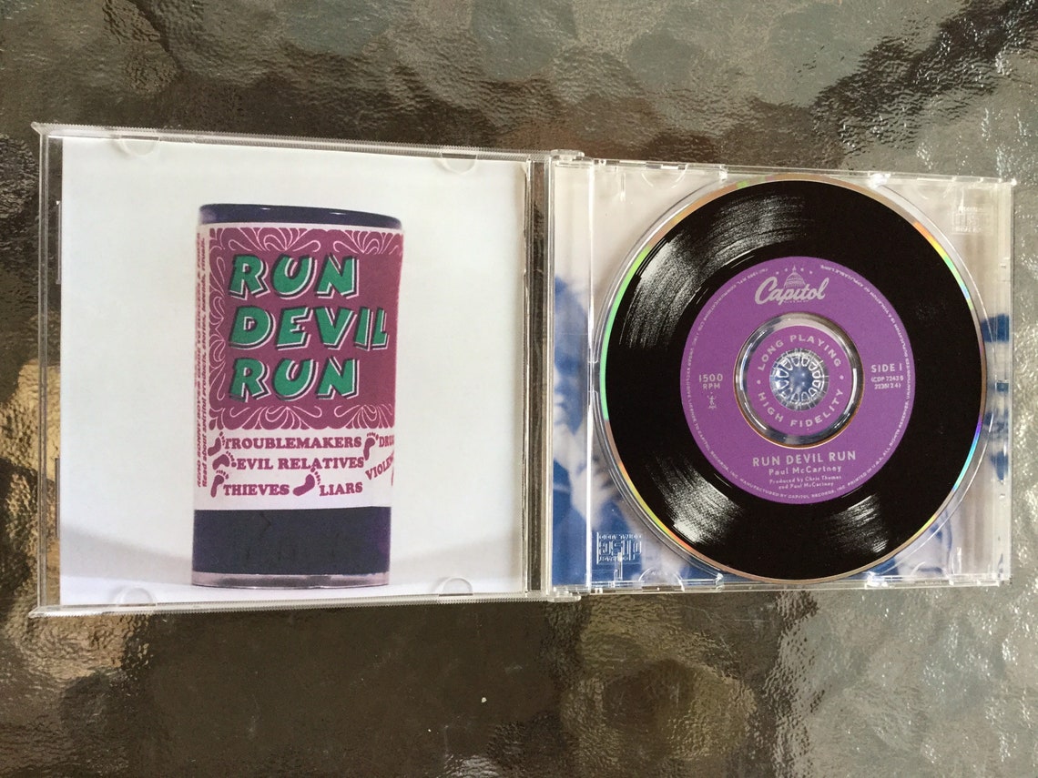 Paul McCartney Run Devil Run CD 1999 Capitol Records CDP-7243 | Etsy
