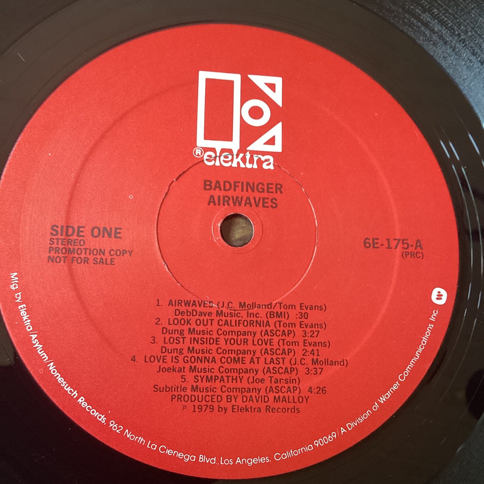Badfinger Airwaves Stereo Vinyl Lp 1979 Elektra Records 6E-175 - Etsy