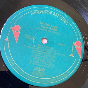 Toby Redd in the Light Stereo Vinyl LP 1986 Nemperor Records 4000-1-E ...