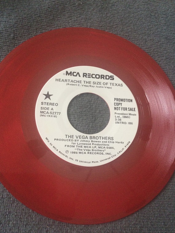 Red Vinyl 45 Record