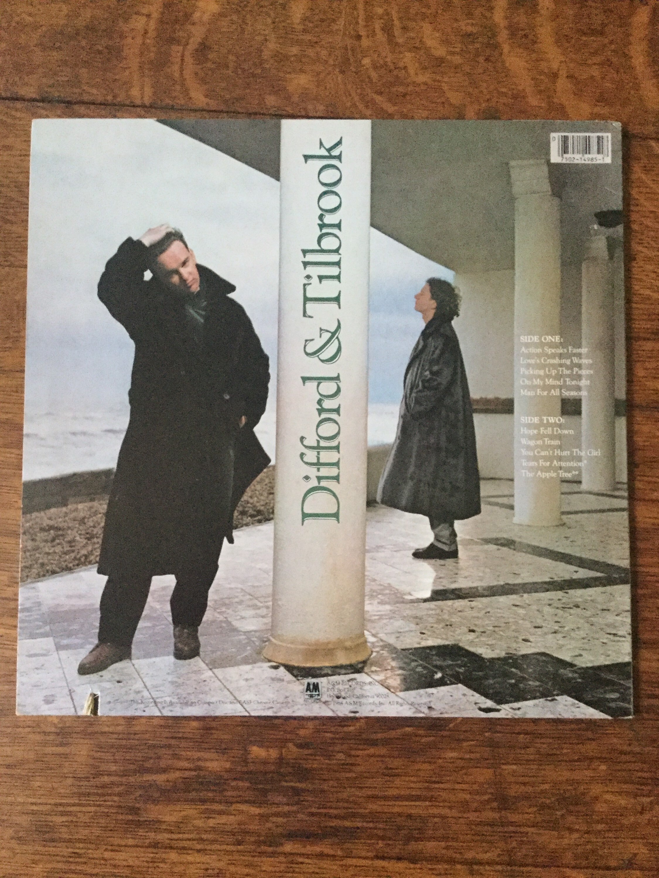 Difford & Tilbrook Self Titled Stereo Vinyl LP 1984 AM Records SP-4985 ...