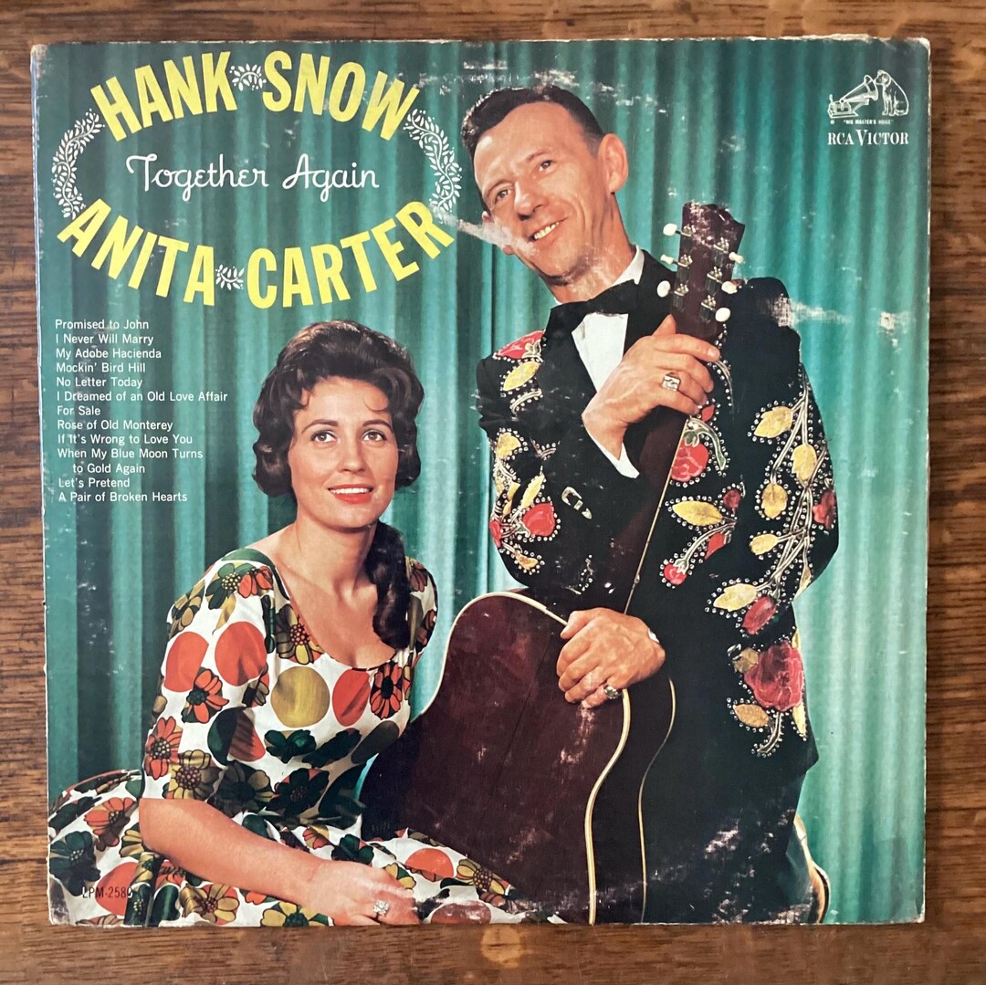 Hank Snow & Anita Carter - Together Again - Mono Vinyl Lp 1962 RCA ...