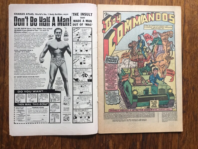 Boy Commandos Vol. 1 1 Oct. 1973 DC Comics Kirby Art - Etsy