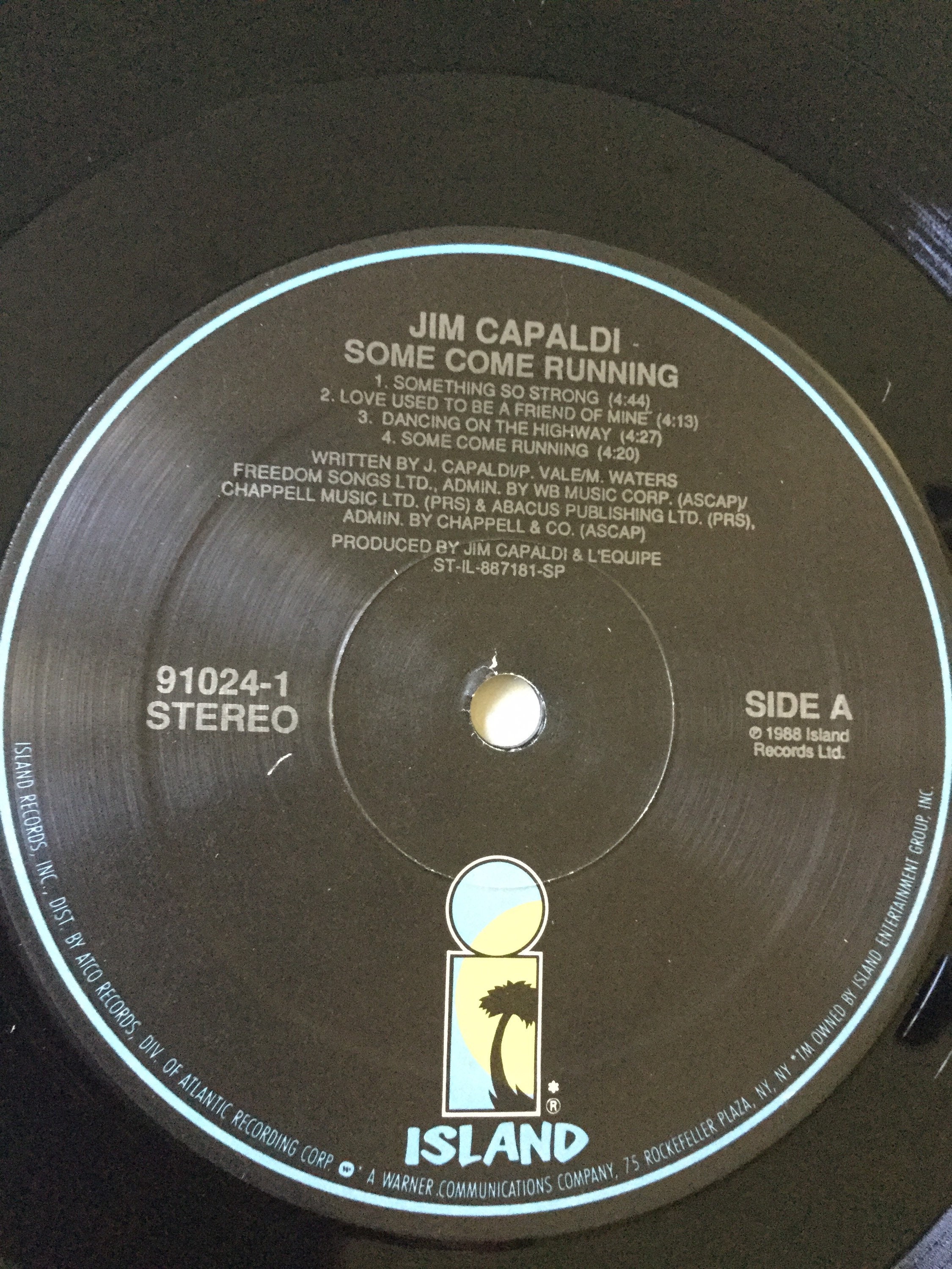 Capaldi Some Come Running Stereo DMM Vinyl LP 1988 Island | Etsy