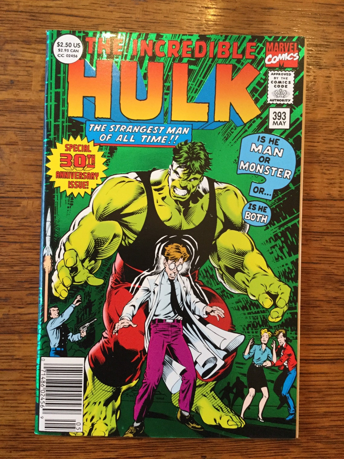Incredible Hulk 393 May 1992 Marvel Comics. 30th Anniversary - Etsy