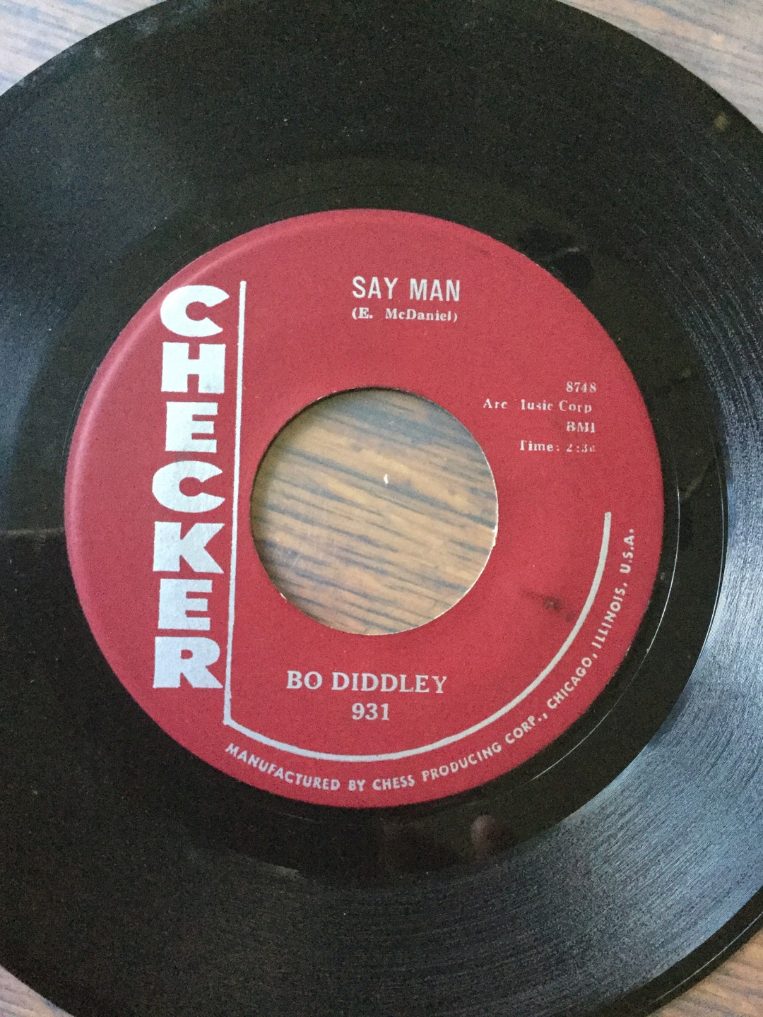 Bo Diddley Say Man B/w Clock Strikes Twelve 7” 45 RPM Checker Records ...