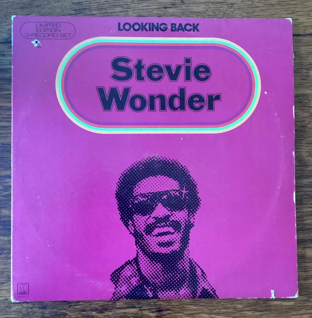 Stevie Wonder Looking Back Triple Vinyl Trifold LP 1977 Motown Records ...