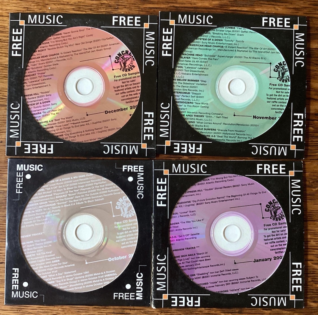 Lot of 12 Promo Rock Various Artists Cds 2000-01 - Etsy