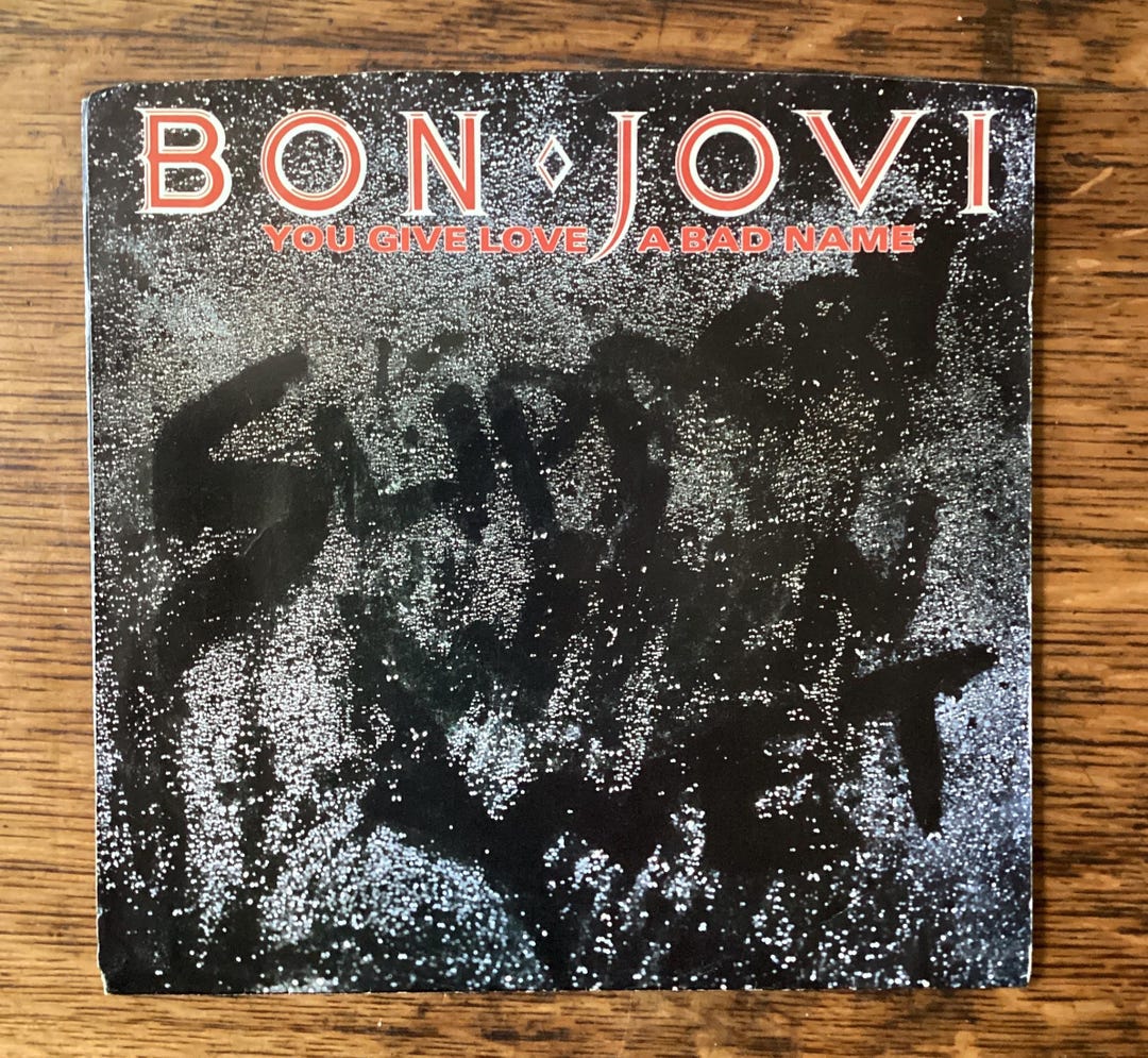 Bon Jovi - Vinyl Stereo 45 RPM 1986 Mercury Records 884 953-7 You Give ...