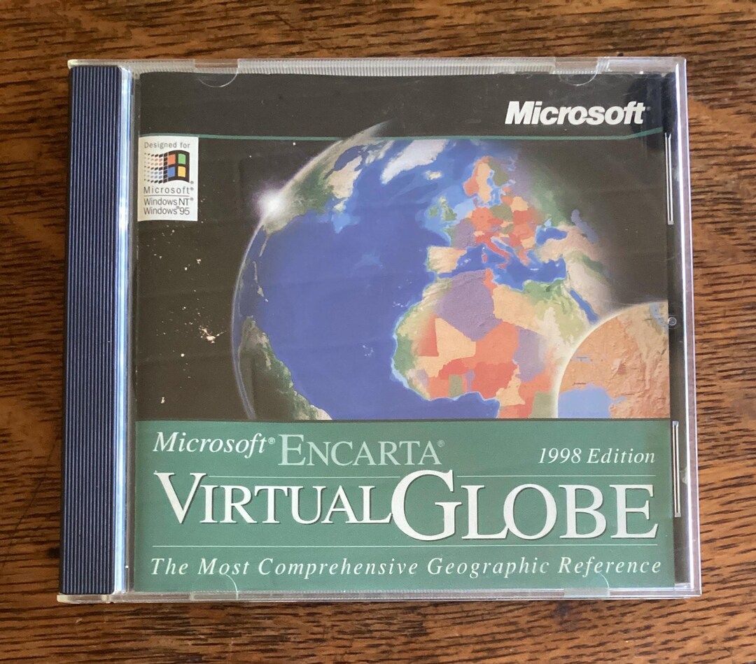 Microsoft Encarta Virtual Globe - PC Cd-rom Software 1998 Edition ...