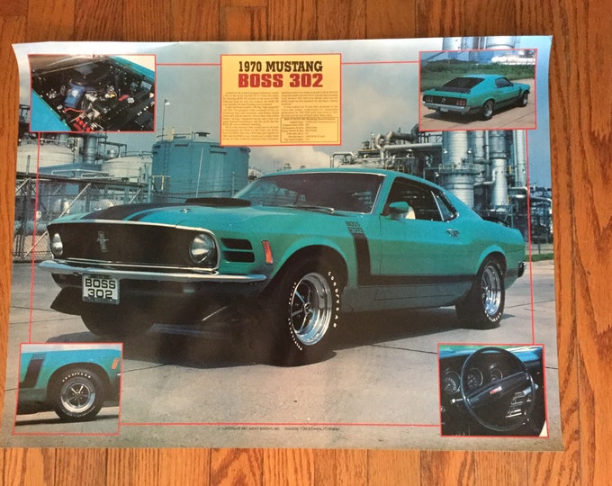 1970 Mustang Boss 302 Automobile Poster Photography by Nicky Wright 18 ...