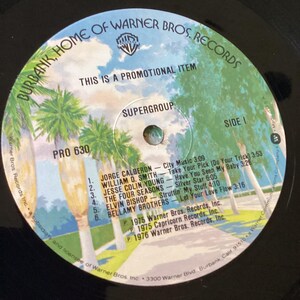 Supergroup - Promo Sampler - Vinyl Stereo Gatefold Double Lp 1976 WB ...