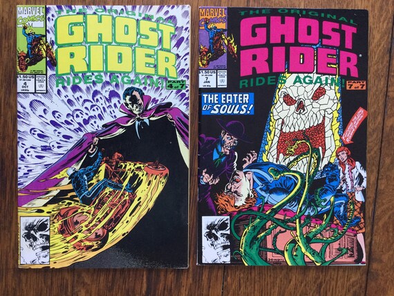 Ghost Rider Rides Again 4 & 7 of 7 Oct Jan 1991 Marvel | Etsy
