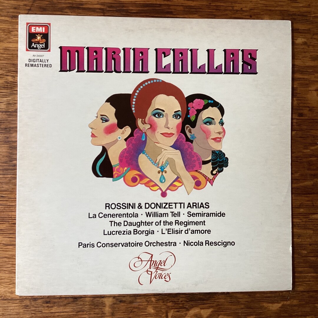 Maria Callas Rossini & Donizetti Arias Stereo Vinyl LP 1985 Emi/angel ...