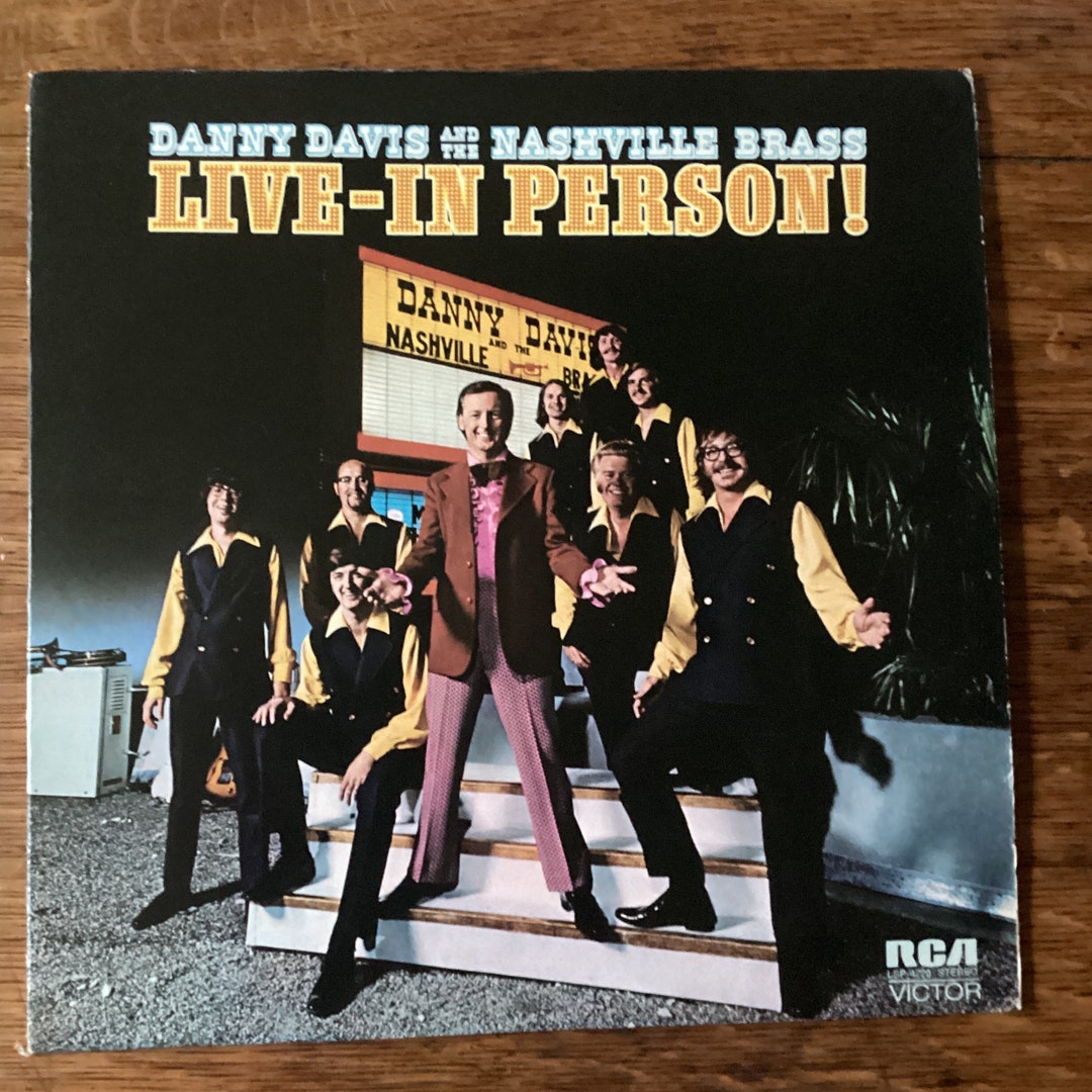 Danny Davis & the Nashville Brass Live-in Person! Stereo Vinyl LP 1972 ...