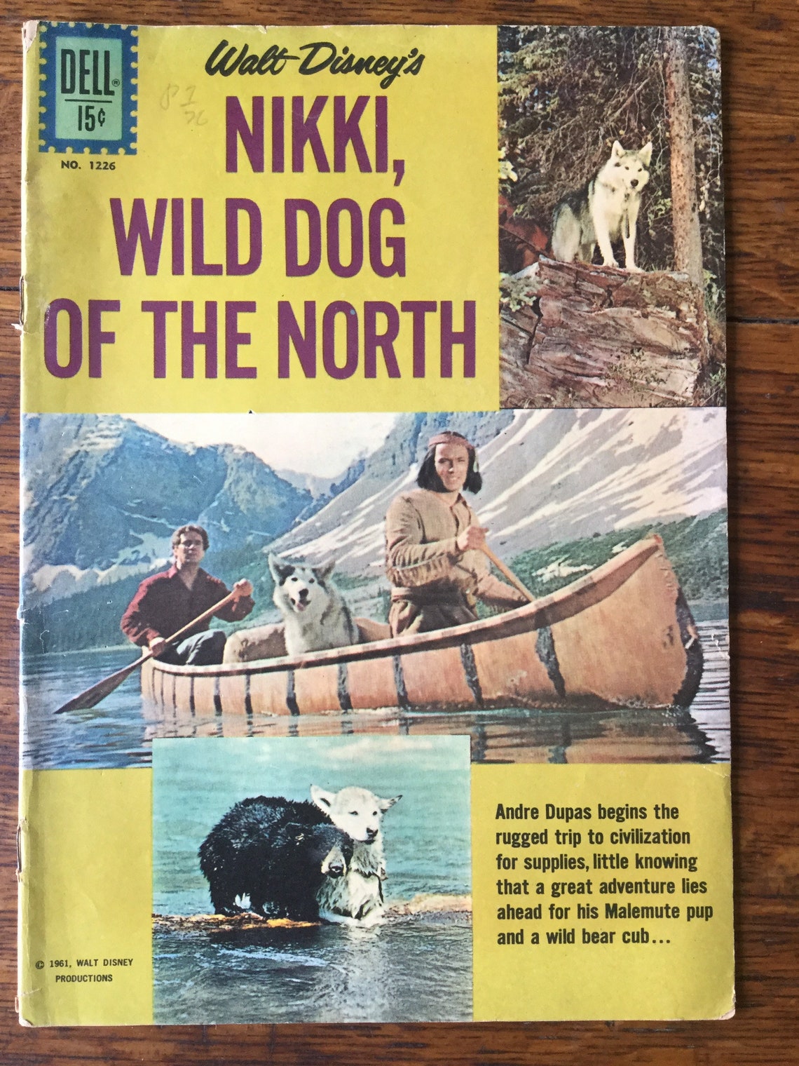Walt Disneys Nikki Wild Dog of the North 1226 1961 Dell - Etsy