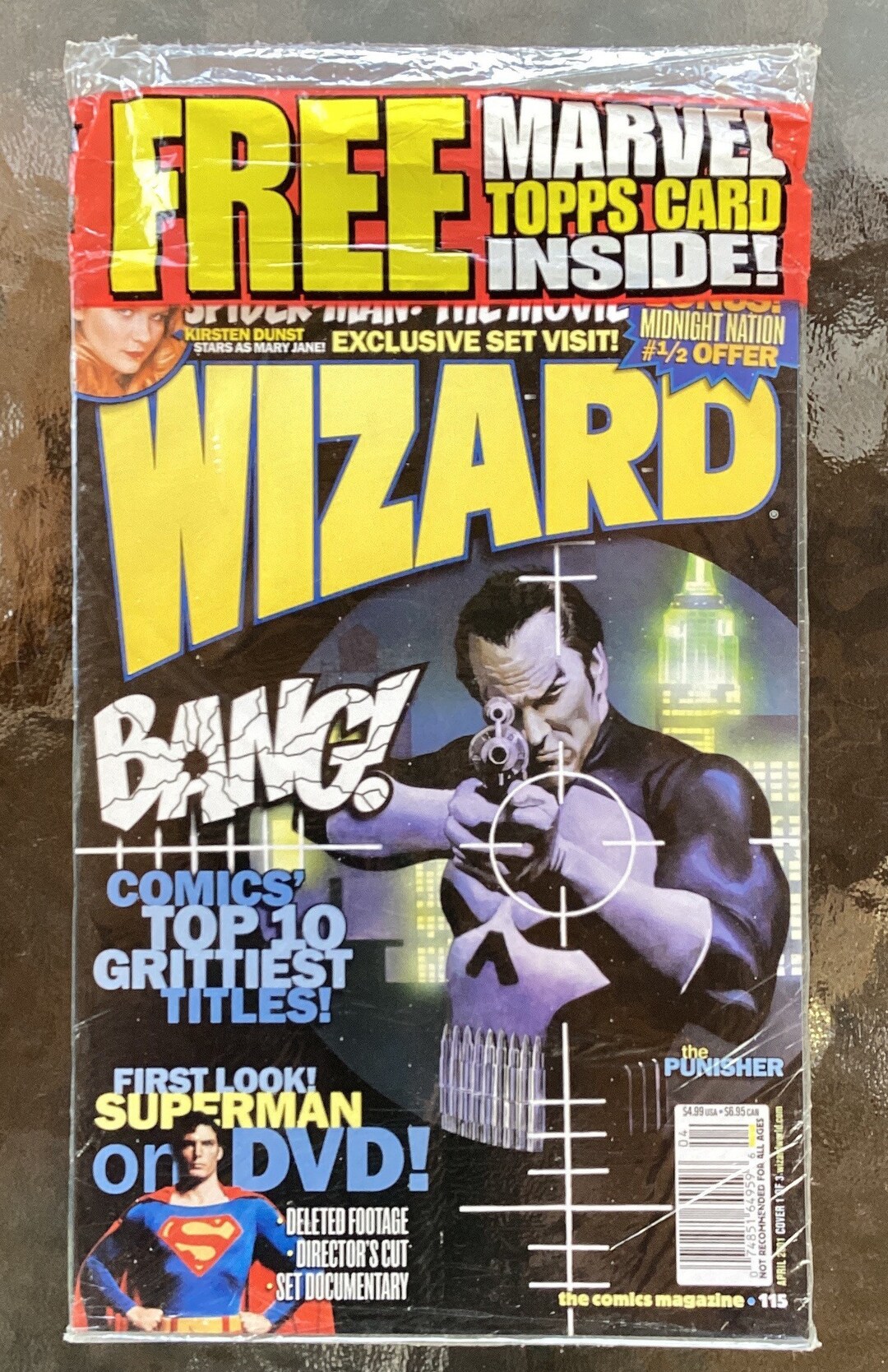 Wizard Magazine #115 April 2001 W/ Crossgen Poster & Trading Cards New ...