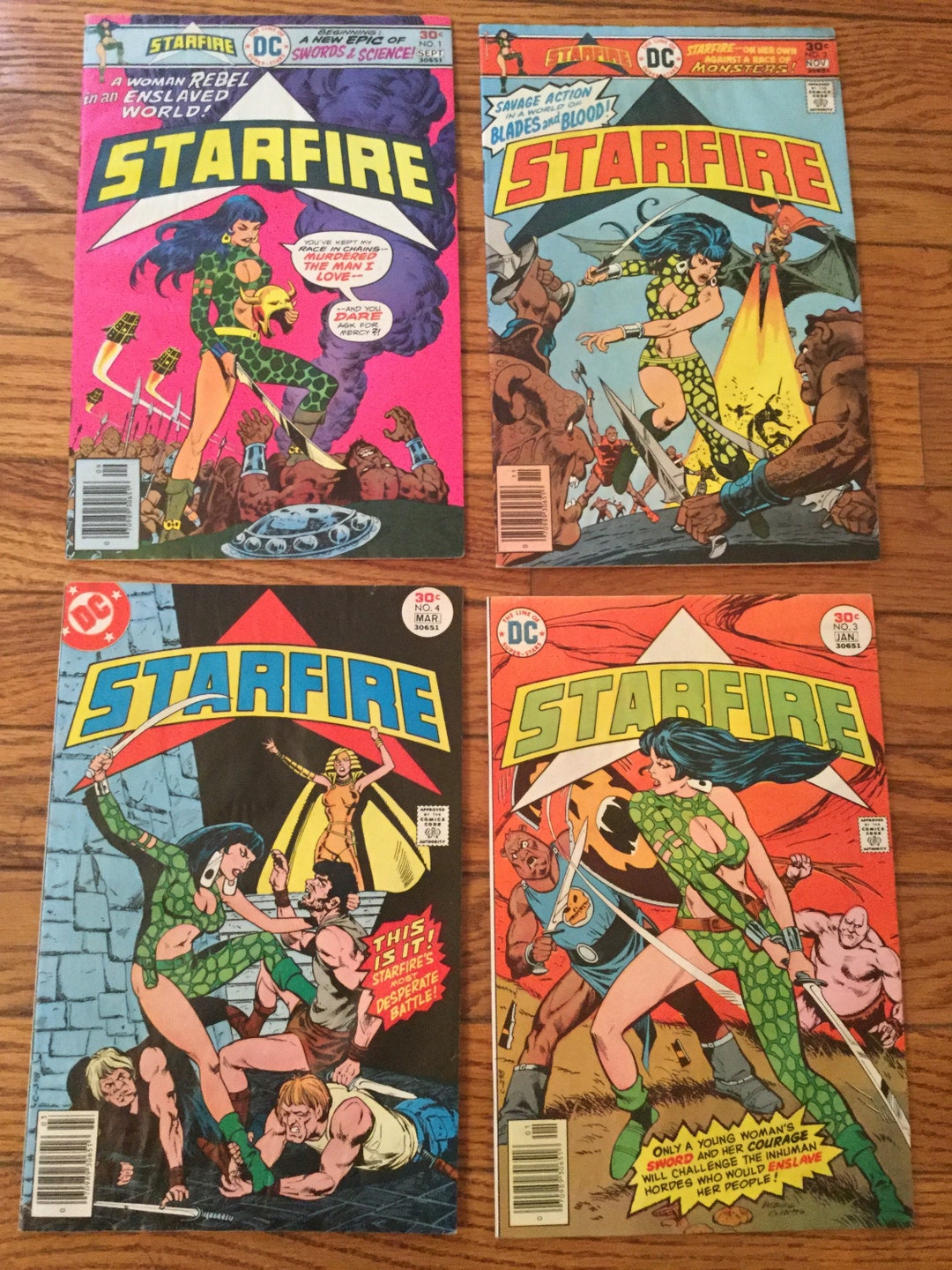 Lot Starfire Vol. 1 # 1,2,3 & 4 Sept 1976 - Mar. 1997 DC Comics - Etsy
