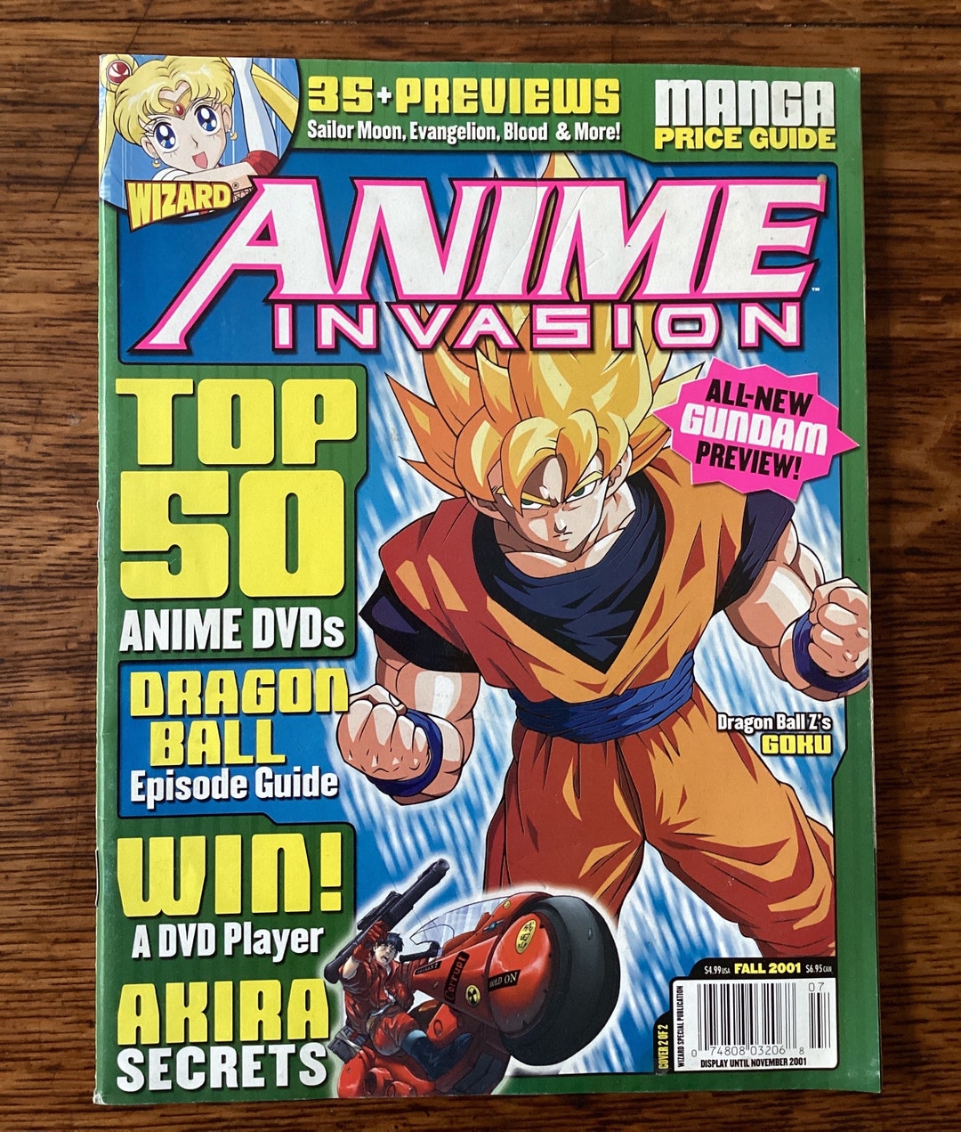 Wizard Anime Invasion Fall 2001 Dragon Ball, Akira, Manga Price Guide ...