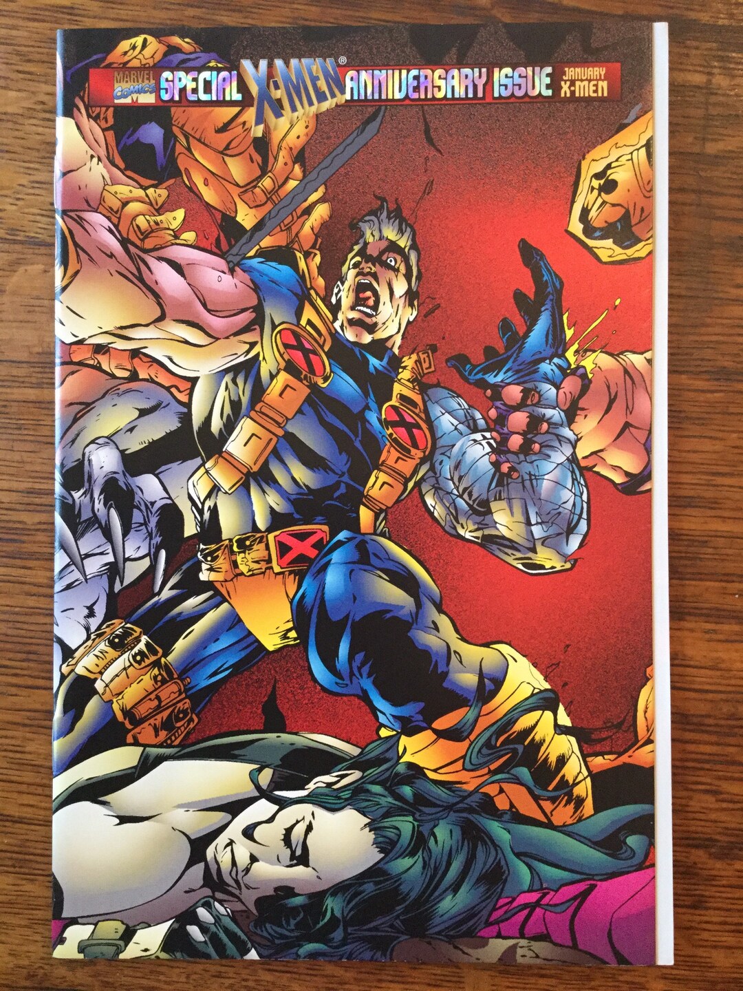 X-Force 50 Ene. 1996 Marvel Comic. Número especial de aniversario con ...