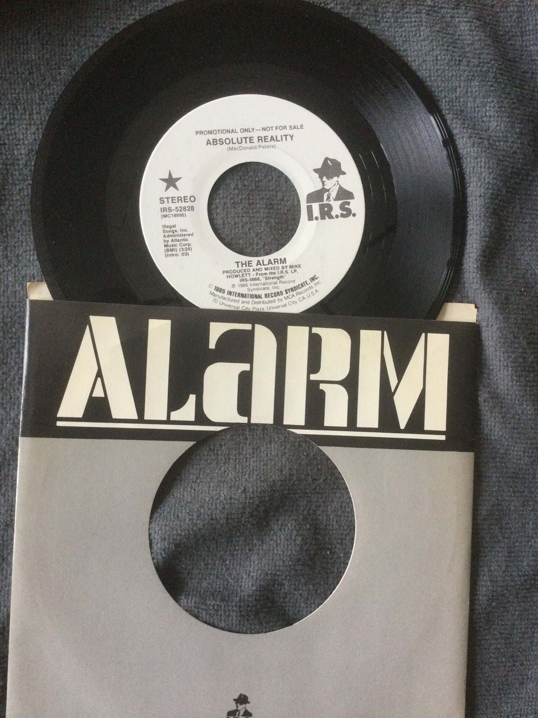 The Alarm Vinyl 7” 45 RPM 1985 I.R.S. Records IRS-52828 Absolute ...