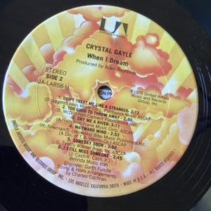 Crystal Gayle - When I Dream - Stereo Vinyl Gatefold Lp 1978 UA Records ...