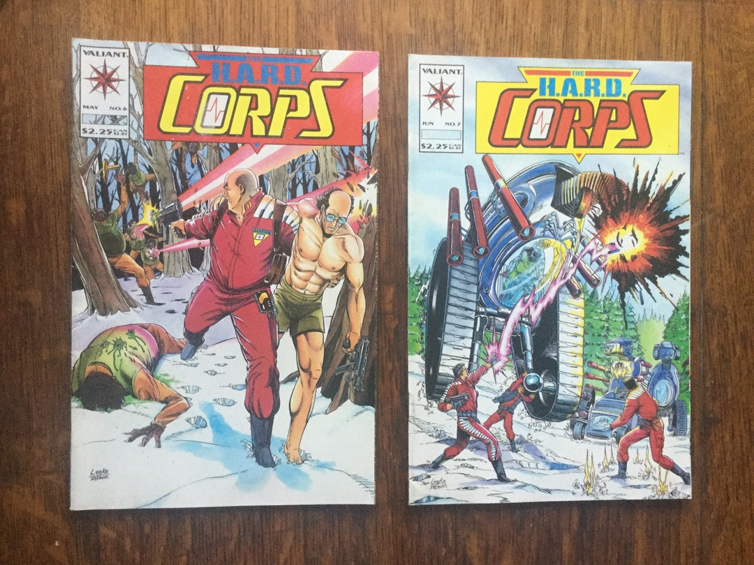 Lot Hard Corps Vol. 1 # 6 & 7 May-june 1993 Valiant Comics - Etsy