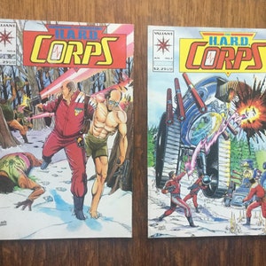 Lot Hard Corps Vol. 1 # 6 & 7 May-june 1993 Valiant Comics - Etsy