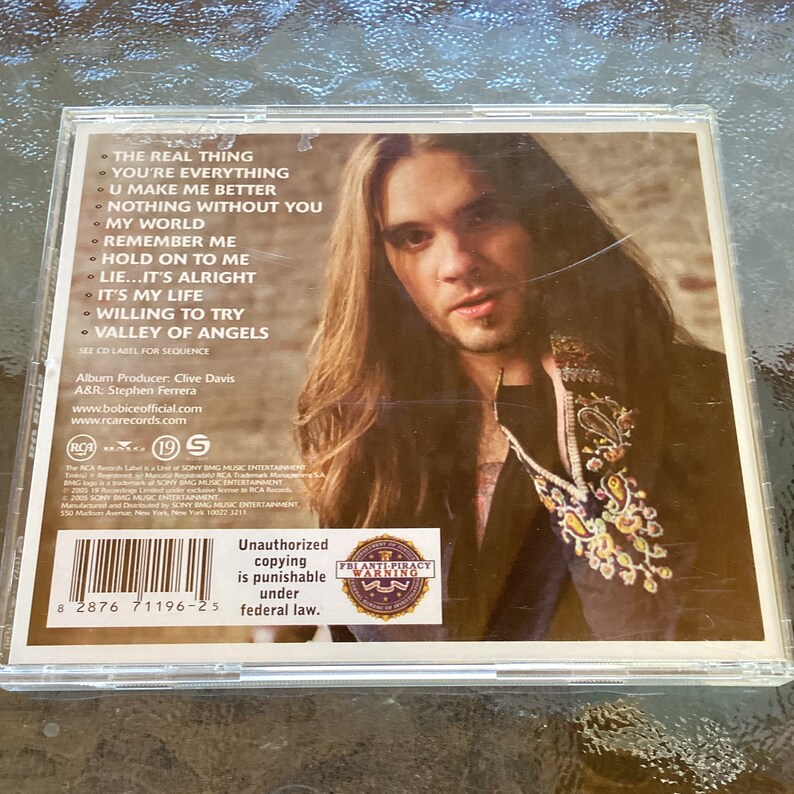 Bo Bice the Real Thing Stereo CD 2005 RCA Records 82976-71196-2 - Etsy