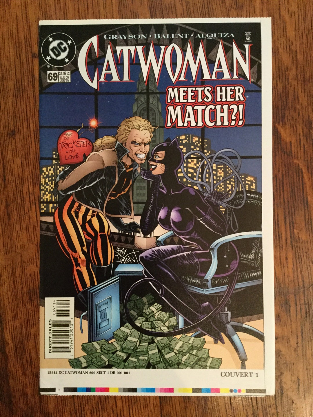 Catwoman 69 June 1999 DC Comics Promo Proof Uncut Cover W/ Trickster - Etsy