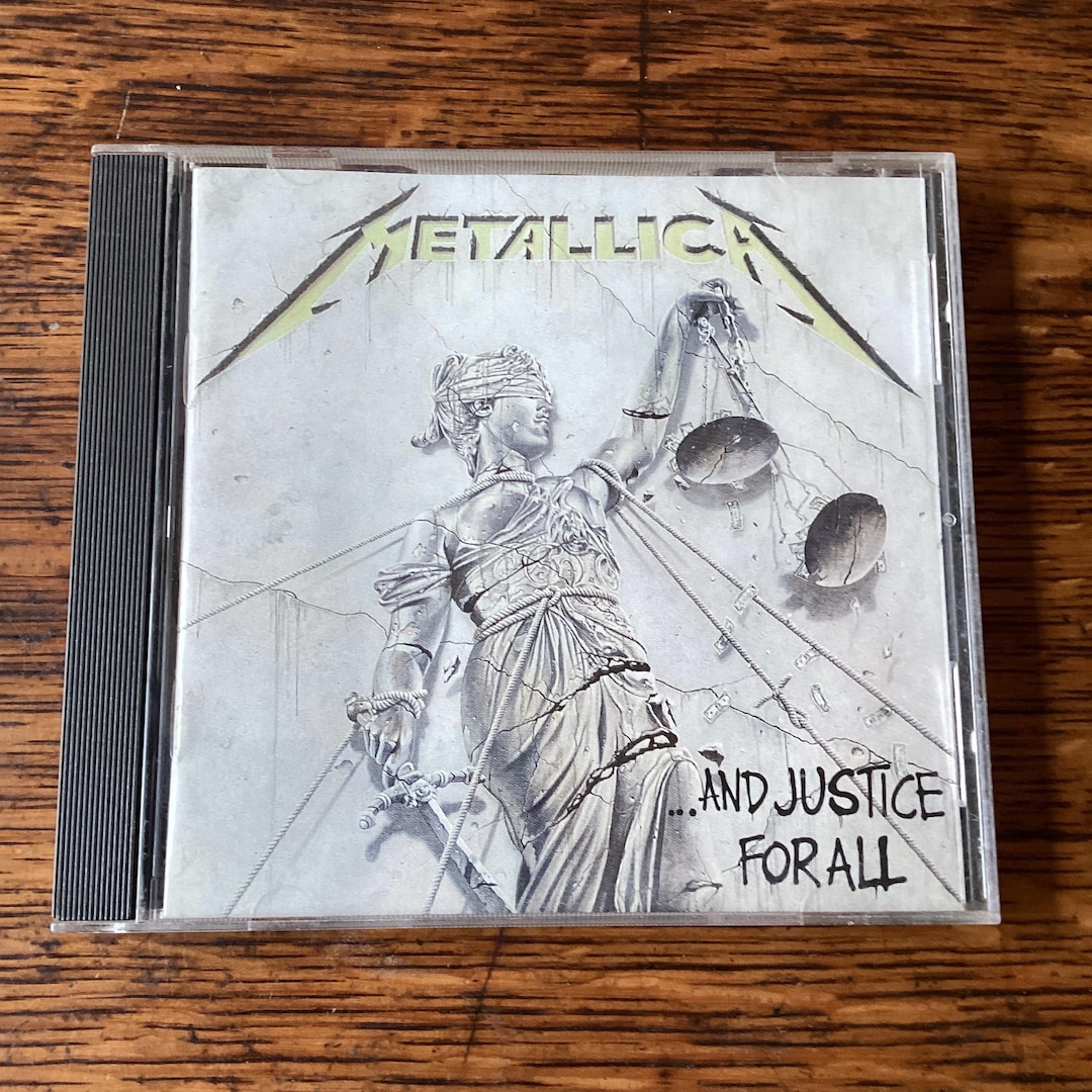 Metallica and Justice for All CD 1988 Elektra Records 9 60812-2 - Etsy